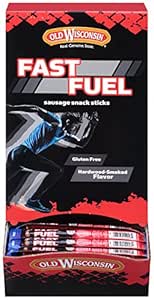 Amazon.com : Old Wisconsin Fast Fuel High Protein Beef Sticks, 144 ...