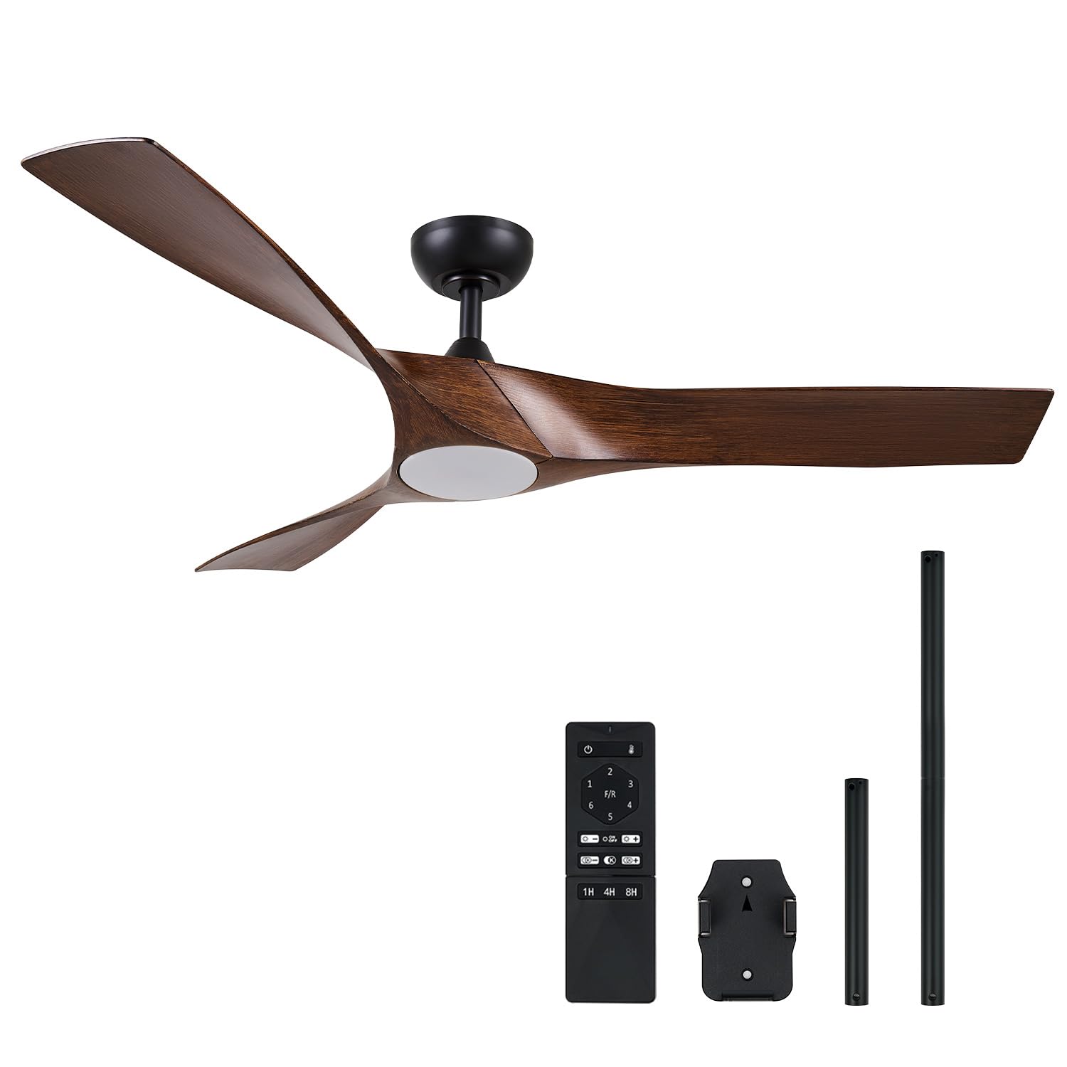 VONLUCE Ceiling Fan with Light and Remote Control, 52 Inch Modern Fan ...