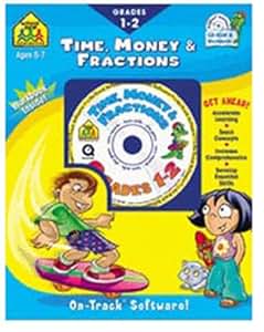 Amazon.com: Time, Money, & Fractions Grades 1-2