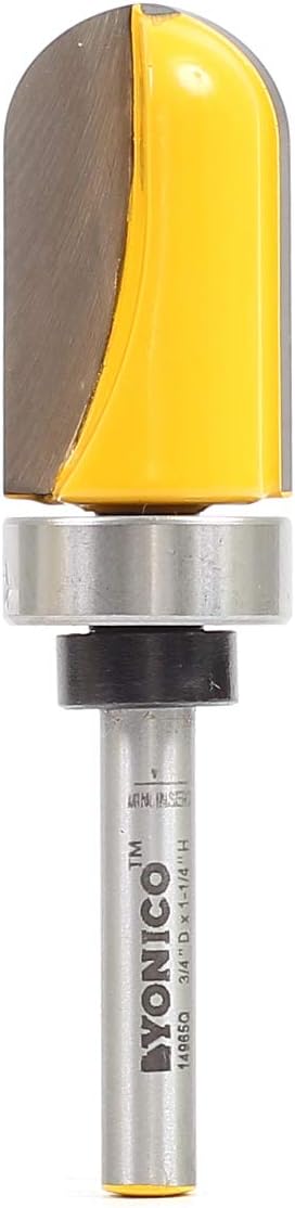 Yonico 14965q 3/4-Inch Diameter Core Box Template Router Bit 1/4-Inch ...