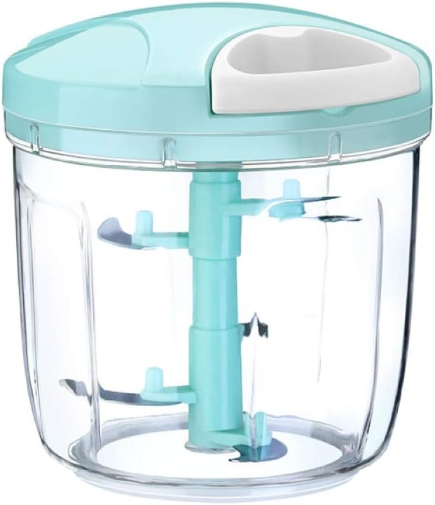 Manual Food Chopper, Multifunctional Vegetable Onion Chopper with 5 ...