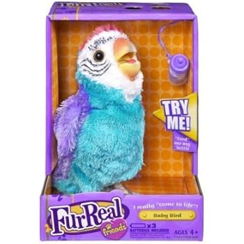 Amazon.com: FurReal Friends Baby Bird Parrot - Blue / Violet: Toys & Games
