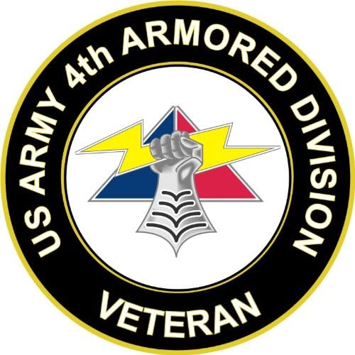 Amazon.com: MilitaryBest 3.8" US Army 4th Armored Division Unit Crest ...