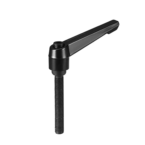 uxcell M10 x 60mm Handle Adjustable Clamping Lever Thread Push Button ...