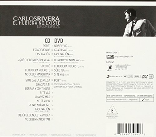 Carlos Rivera El Hubiera No Existe Edicion Especial CD+DVD