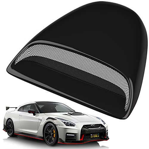 CK Formula Black Hood Scoop - Front Car Hood Vent Cover, No-Drill ...