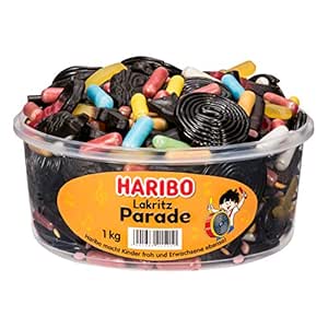 Amazon.com : Haribo Lakritz Parade 1kg (Licorice) by Haribo Germany ...