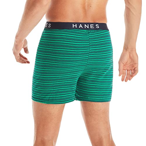 Hanes Men's Ultimate Dyed Exposed Knit Boxer with Exposed Comfort Flex ...