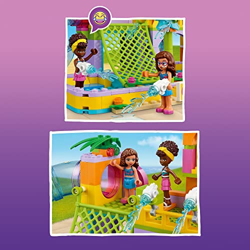 LEGO Friends Water Park Set 41720 Swimming Pool and Slides, Heartlake ...