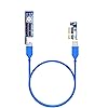 GLOTRENDS UEX101 600mm PCIe 3.0 X1 Riser Cable for PCIe WiFi Card, M.2 ...