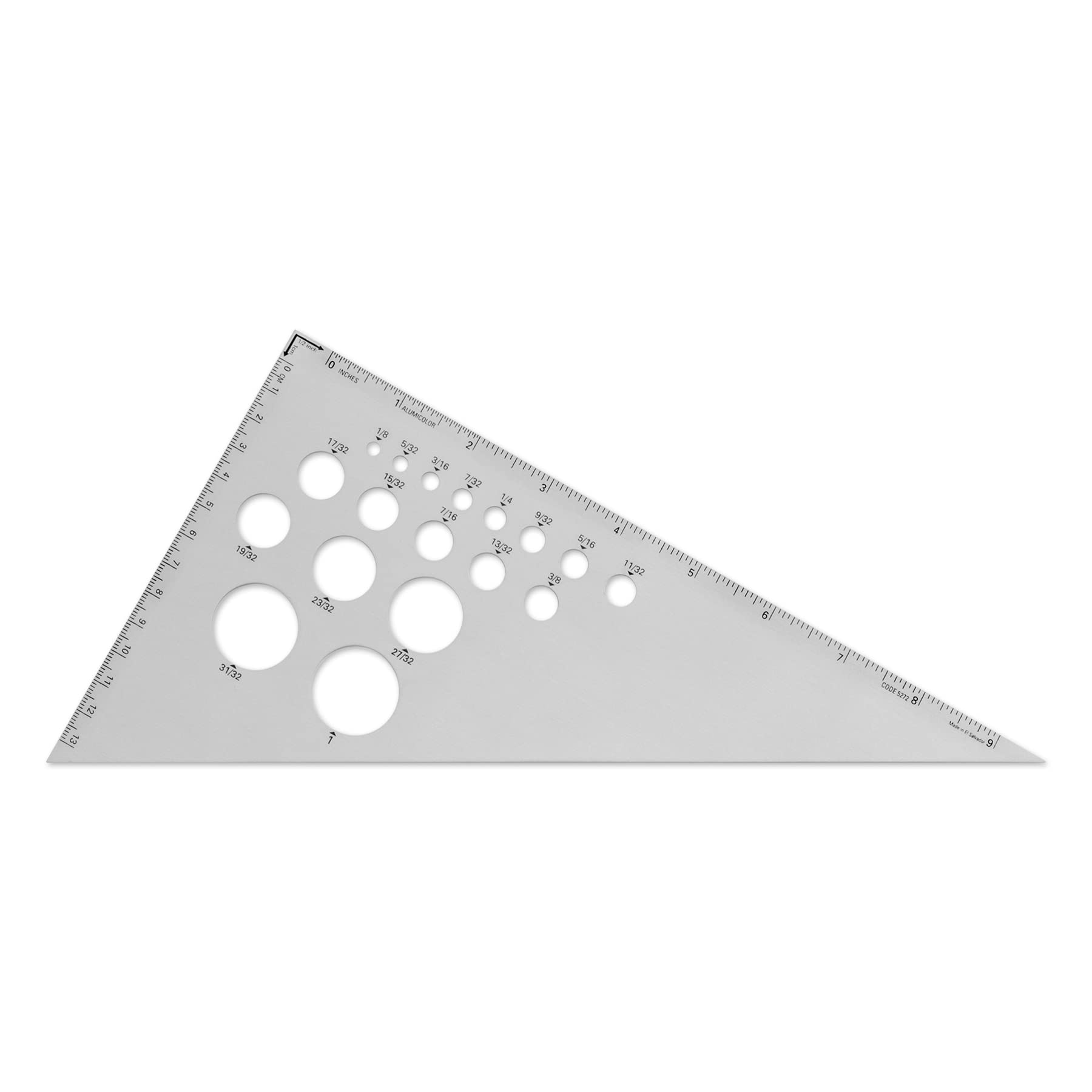 Aluminum 10 Inch Calibrated Drafting Triangle, 30/60/90 Degree ...