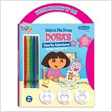 Watch Me Draw 'n' Go: Dora's Favorite Adventure Drawing Book & Kit ...