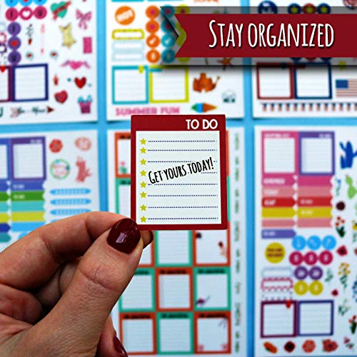 Planner Stickers (12 Sheets / 630 pcs) Productivity, Seasonal and ...