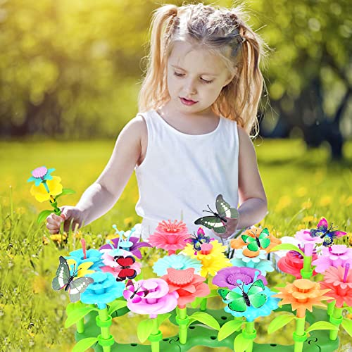Gifts Toys for 3, 4, 5, 6 Year Old Girls - DIY Flower Garden Building ...