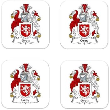 Amazon.com | Geraghty Or Mcgarrity Family Crest Square Coasters Coat of ...