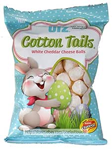 Amazon.com: Utz (1) 2 oz Bag Cotton Tails White Cheddar Cheese Balls ...