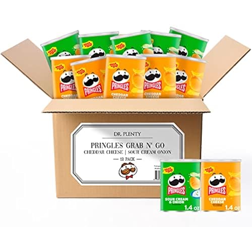 Pringles Potato Crisps Chips, Kids Lunch Snacks, Grab N' Go - Cheddar ...