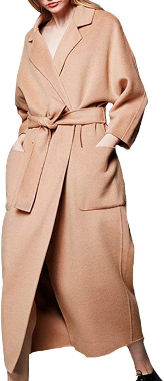 Gabardina Mujer Colores Sólidos Slim Fit Largos Abrigos Primavera ...