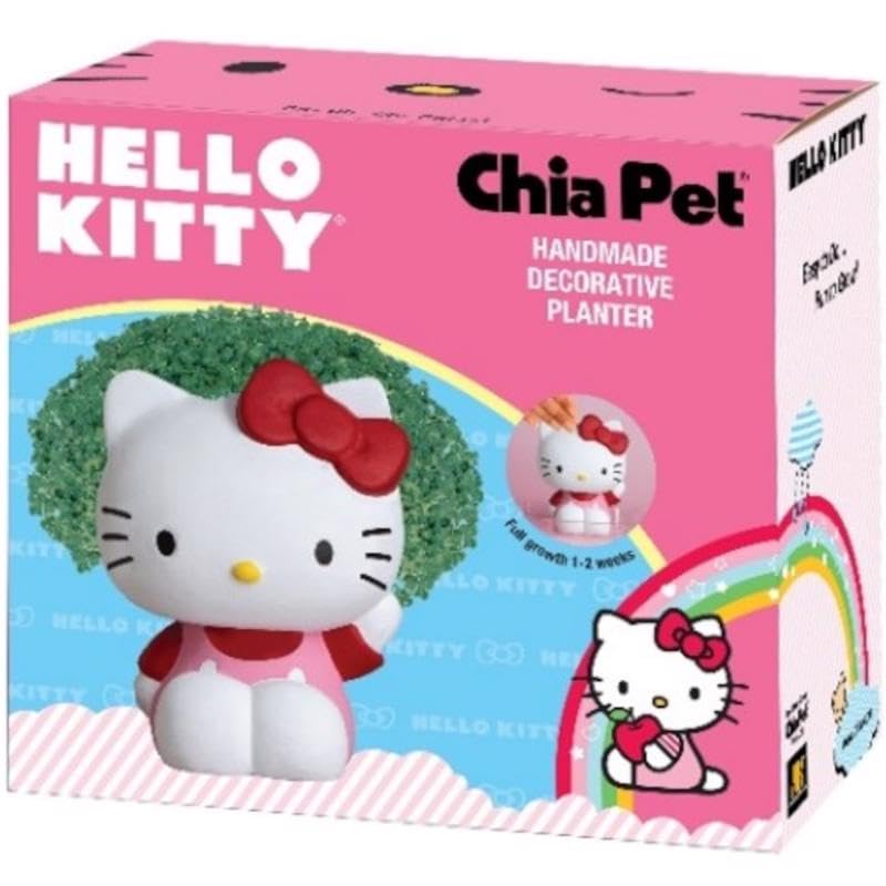 Chia Pet Hello Kitty with Seed Pack, Decorative Pottery Planter, Easy ...