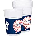 Amazon.com: Official New York Yankees Plastic Cups Multicolor - 16 oz ...