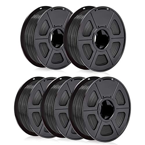 SUNLU ABS Filament 1.75mm Black (Bundle of 5kg) ABS 3D Printer Filament ...