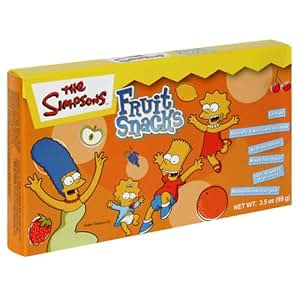 Amazon.com: Taste of Nature Simpsons Fruit Snacks, 3.5-Ounce Boxes ...