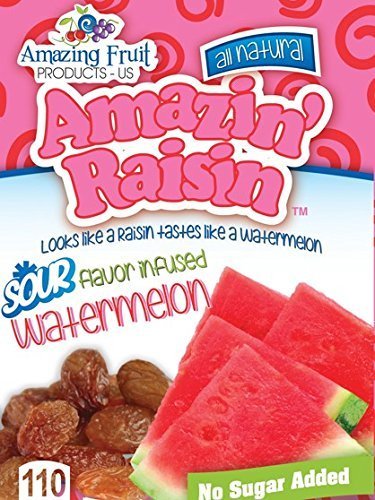 Amazon.com: Amazin' Raisin Sour Watermelon Flavor Infused Raisins 1.3 ...
