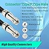 MOOKEERF RG11 Coaxial Cable - 100ft F Type, Low Loss, 14AWG, 75ohm ...