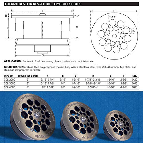 Mua Guardian Drain Lock Hybrid Commercial Floor Sink Locking Strainer ...