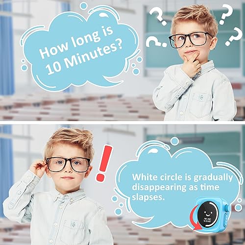 Sonneten Visual Timer for Kids, 99 Minute Digital Cute Kids Visual ...