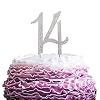LINGPAR 14 Years Birthday Cake Topper - New Best Crystal Rhinestone ...
