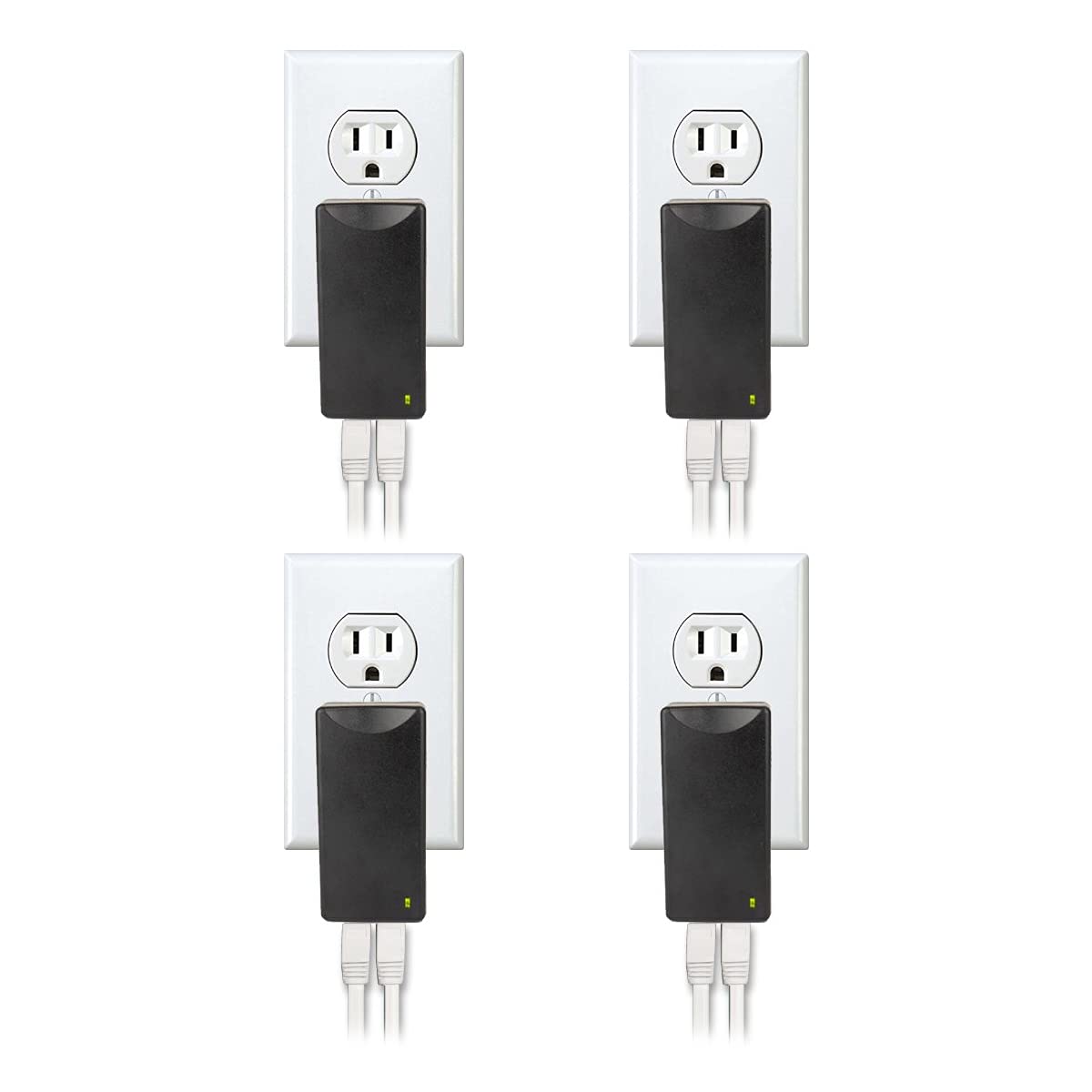 4 Pack IPCamPower Mini POE Plus Injector Wall Wart Plug | 802.3at Full ...