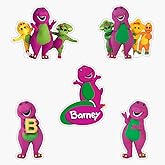 Amazon.com: Barney (Barney & Friends) Pack Sticker Decal Size 5" : Toys ...
