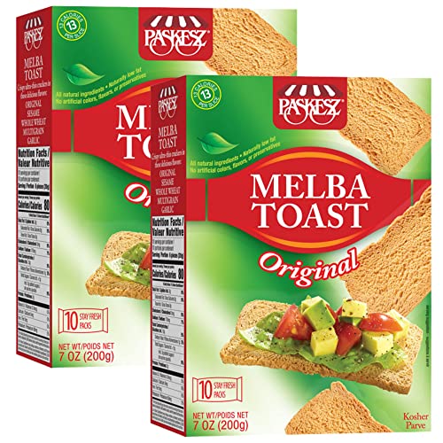 Snacktery Original Melba Toast Crackers - All Natural Thin and Crispy ...