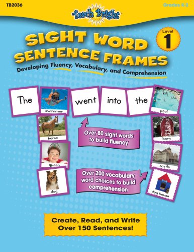 Sight Word Sentence Frames Level 1 (Grades K-2): Carolea Williams ...