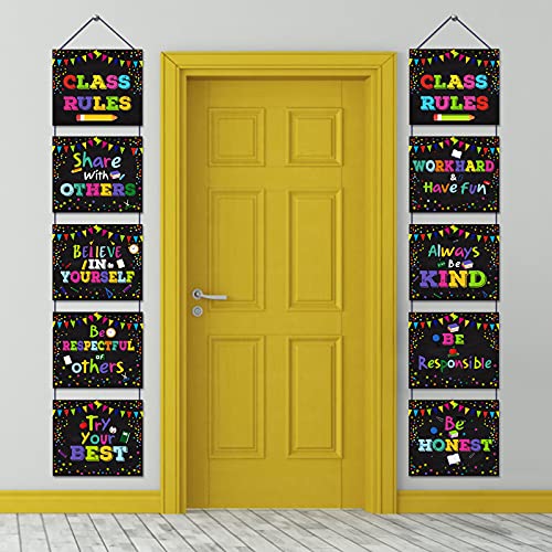 Classroom Rules Posters Classroom Bulletin Board Decorations Confetti ...