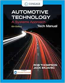 Tech Manual for Erjavec's Automotive Technology: A Systems Approach ...