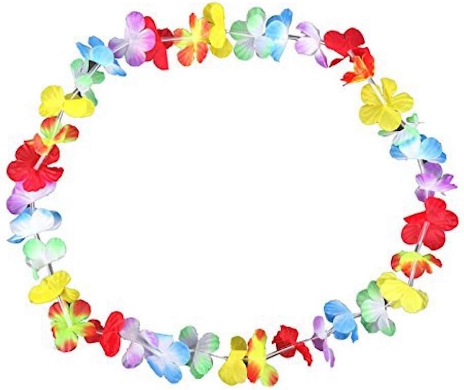 Schramm® 50 pcs. flower chains multicolor colorful flower chain ...