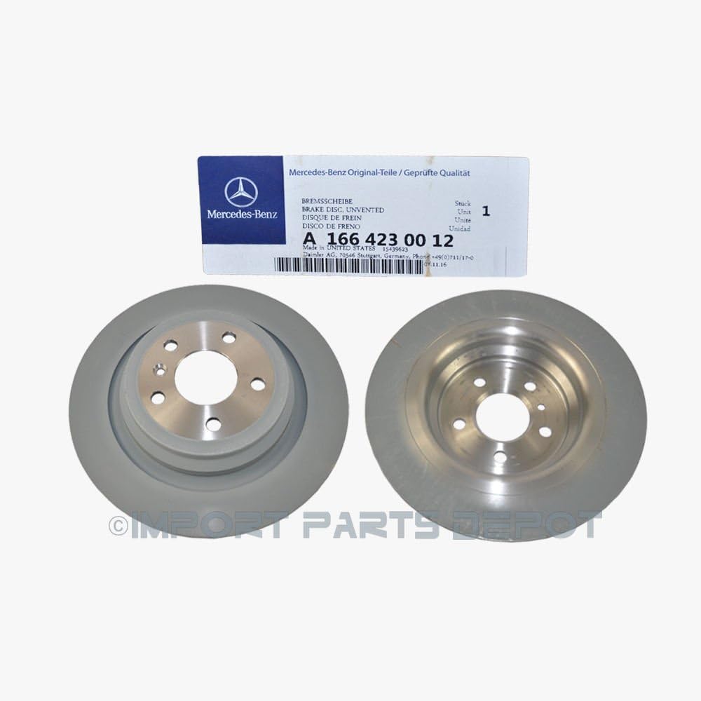 Amazon.com: Mercedes Rear Brake Disc Rotor Rotors Genuine OE 1664230012 ...