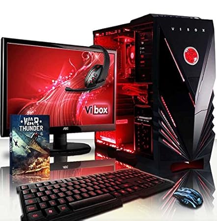 VIBOX Warrior Paket 4 – snabb 4,1 GHz 6-kärnor, desktop gamer, gaming ...