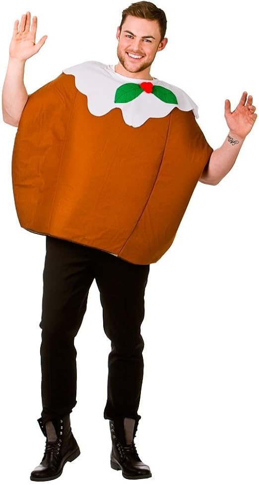 Xmas Pudding - Adult Costume **NEW**: Amazon.co.uk: Clothing