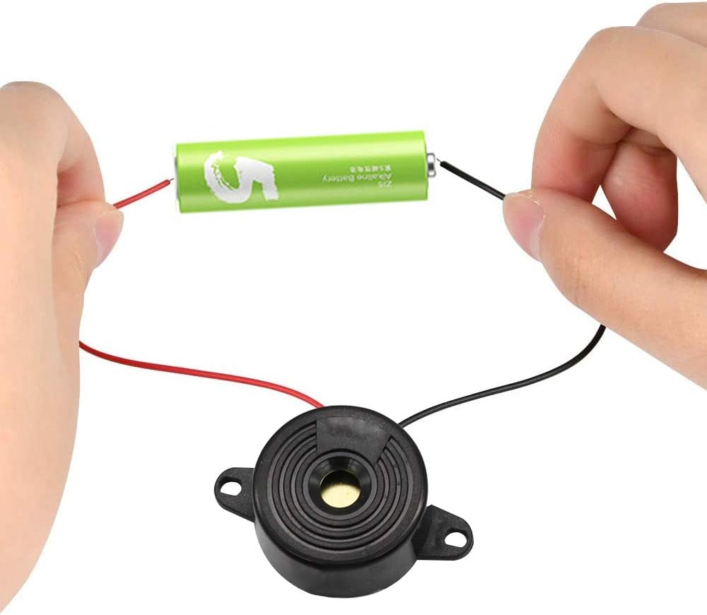 YGSAT 6Pcs DC3-24V Piezo Electronic Buzzer Tone Alarm Active Electronic ...