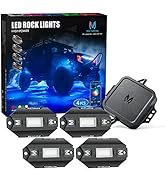 Amazon.com: MICTUNING C2 Curved RGBW LED Rock Lights - 8 Pods Underglow ...