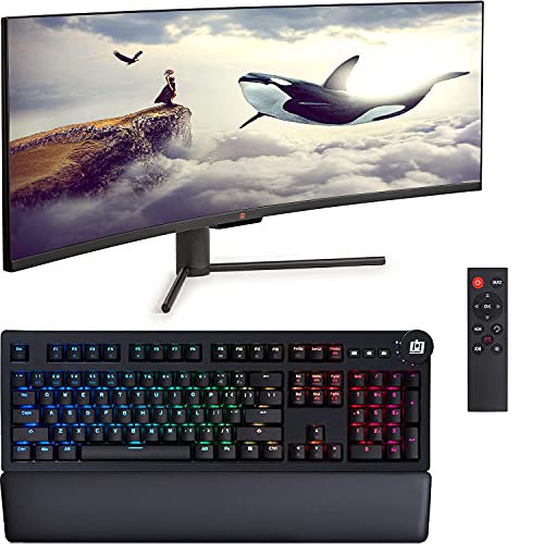 Deco Gear 43″ Curved Ultrawide E-LED Gaming Monitor, 32:10, Immersive ...