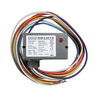 Functional Devices RIB2401D Enclosed Pilot Relay, 10 Amp Dpdt with 24 ...