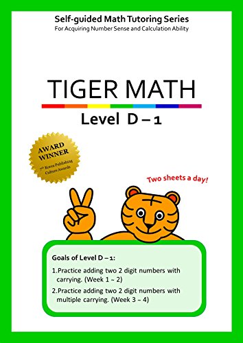 Tiger Math Level D - 1 for Grade 3 (Self-guided Math Tutoring Series ...