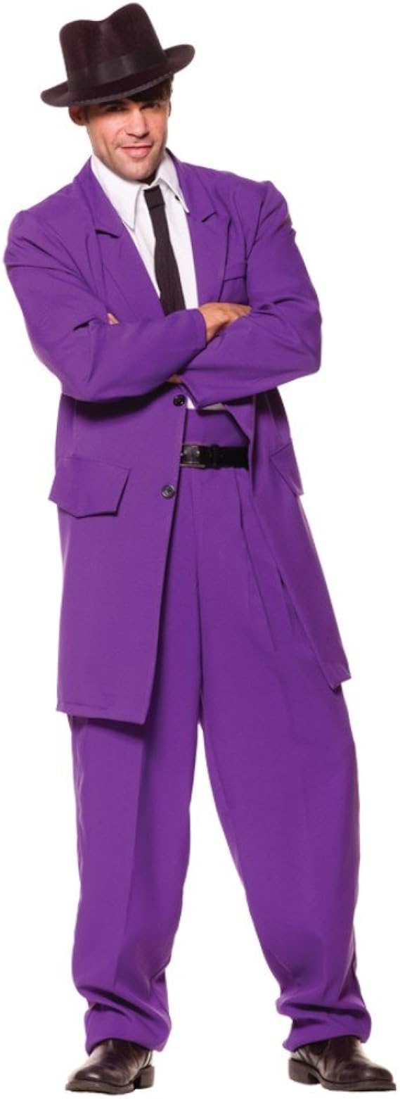Amazon.com: ZOOT SUIT ADULT PURPLE STD: Clothing