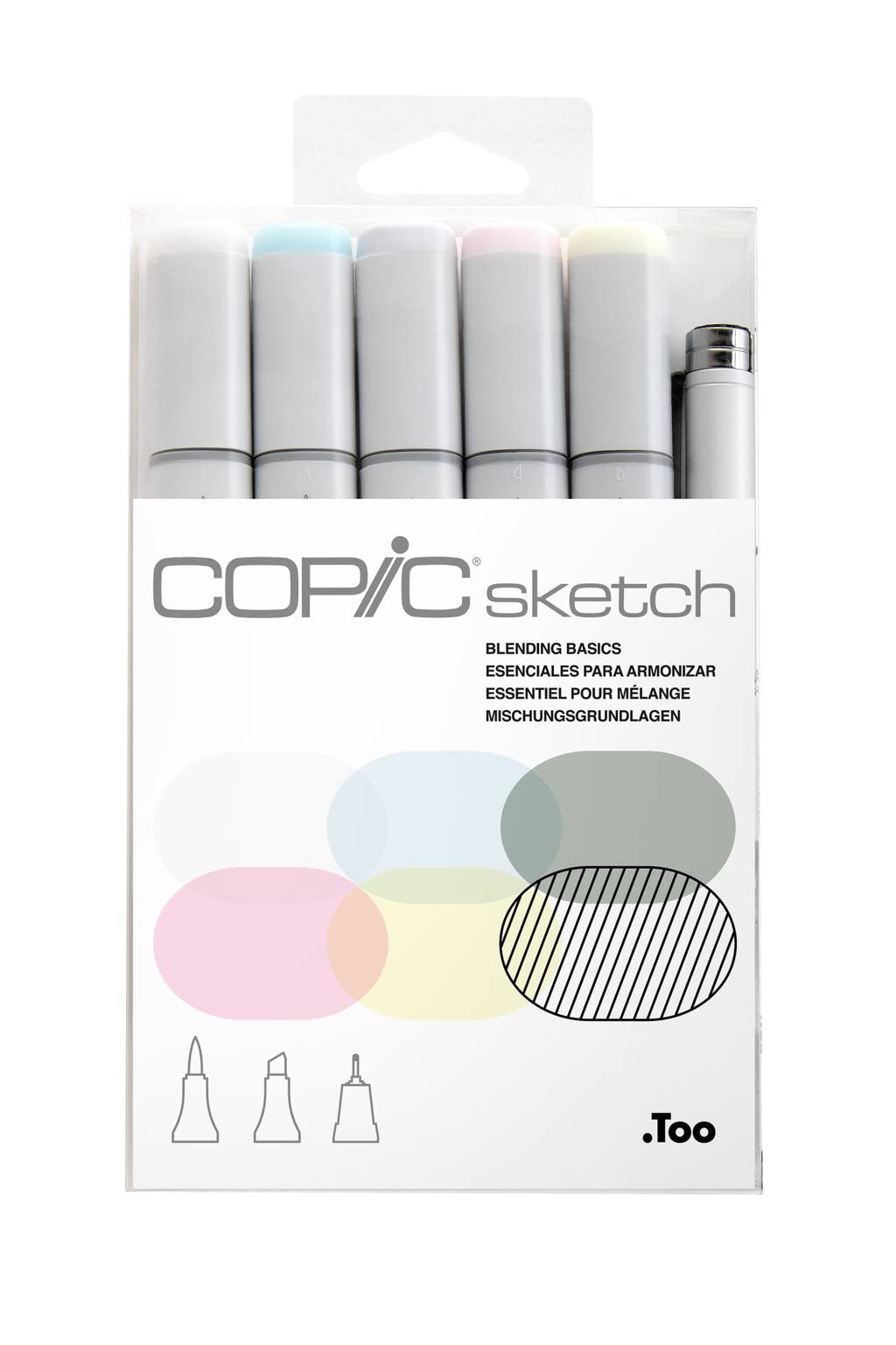 Mua Copic Sketch, Alcohol-based Markers, 5 pcs + Multiliner Pen SP ...