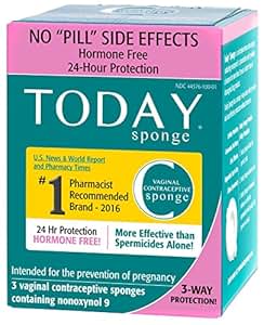 Amazon.com: Today Sponge Vaginal Birth Control, Green, 3 Count: Health ...