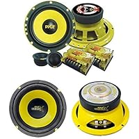 Amazon.com: PYLE PLG6C 6.5" 400W 2 Way Car Audio Component Speakers Set Power System and PLG64 6 ...